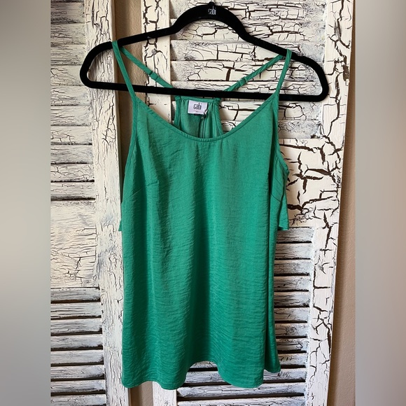 CAbi | Tops | Cabiback Ruffle Park Cami | Poshmark